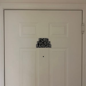 Ford Ranger | Ford Fkin Ranger | 3D Printed Sign | Car Decal - Etsy