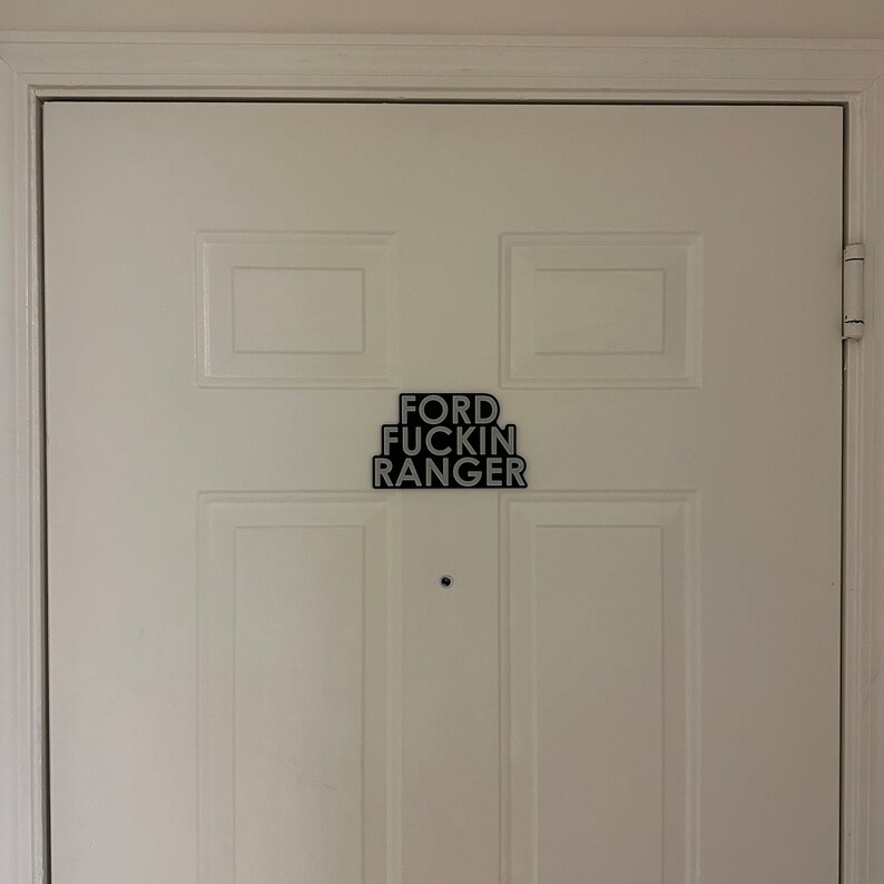 Ford Ranger Ford Fkin Ranger 3D Printed Sign Car Decal - Etsy