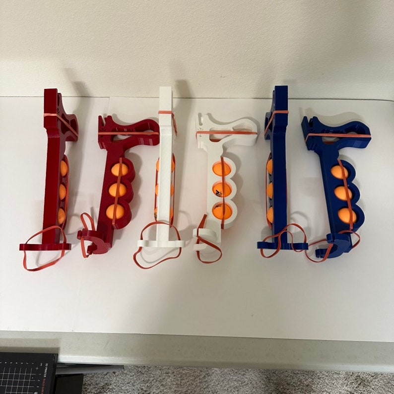 Ping Pong Ball Launcher / Ping Pong Ball Gun / 3D Printed Ping Pong ...