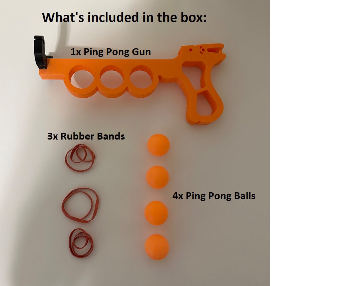Ping Pong Ball Launcher / Ping Pong Ball Gun / 3D Printed Ping Pong ...