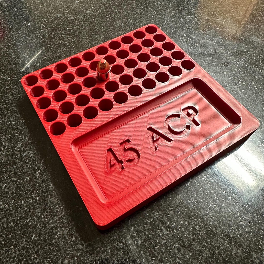45 ACP Reloading Tray Precision-crafted, 50-slot Tray for Reloading ...