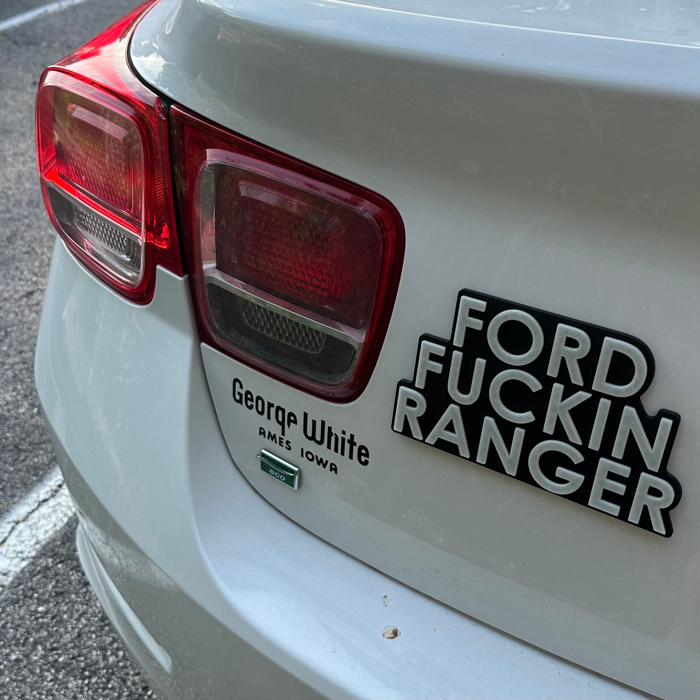 Ford Ranger Ford Fkin Ranger 3D Printed Sign Car Decal - Etsy