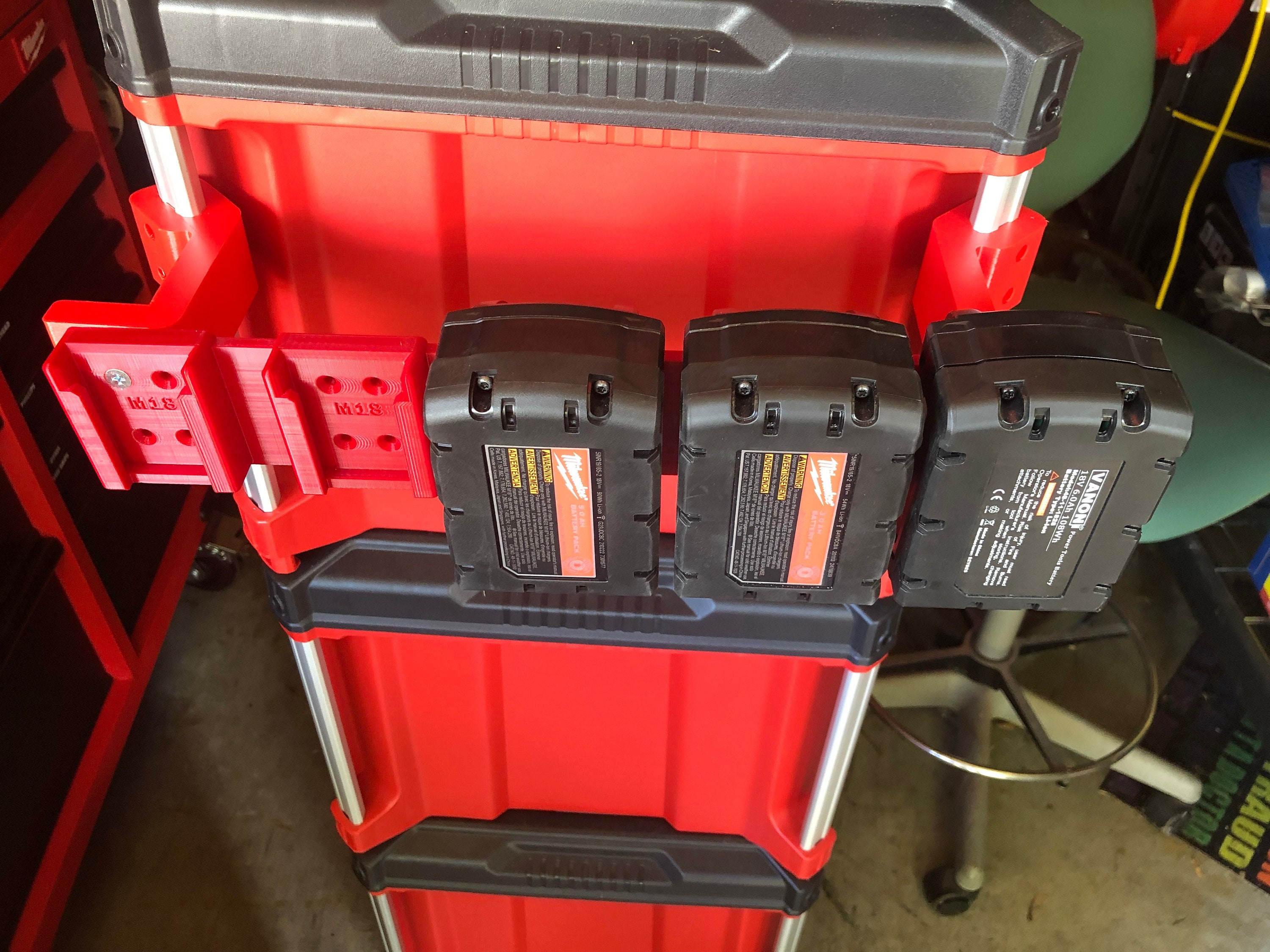 Milwaukee M18 Battery Holder 5 in 1 3D Printed / Battery - Etsy