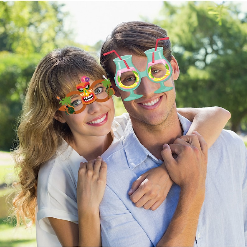 16PCS Summer Party Sunglasses Funny Hawaiian Glasses Summer - Etsy