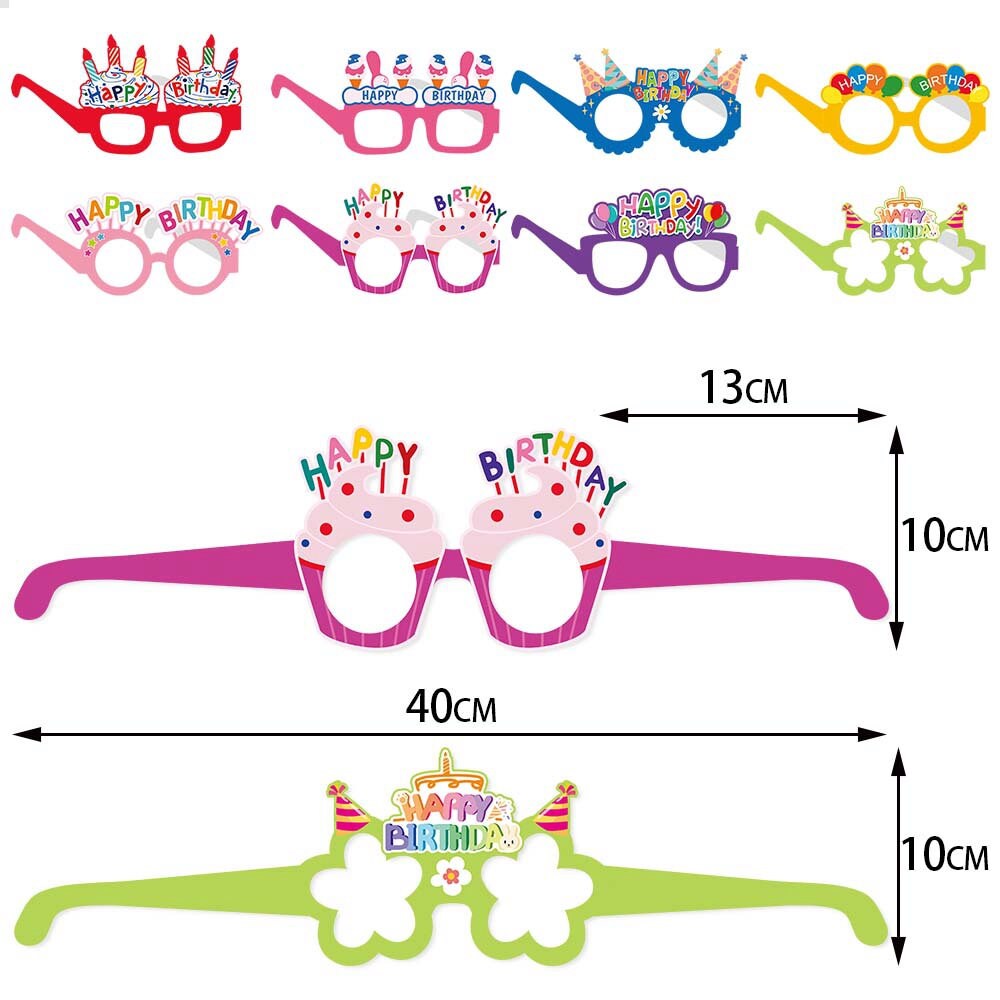 8pcs Funny Cute Eyewear Decoration Photo Booth Props Birthday Party ...