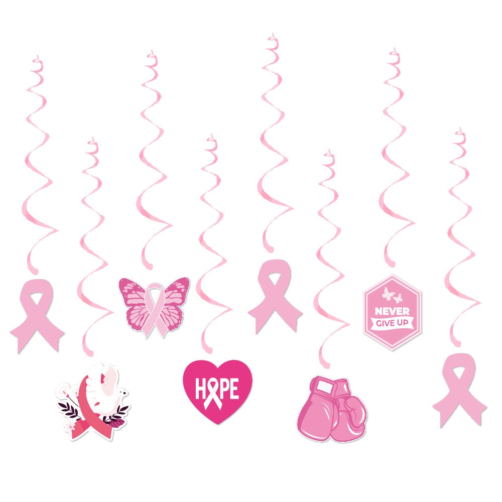 Breast Cancer Awareness Hanging Banners Bunting Pennant - Etsy