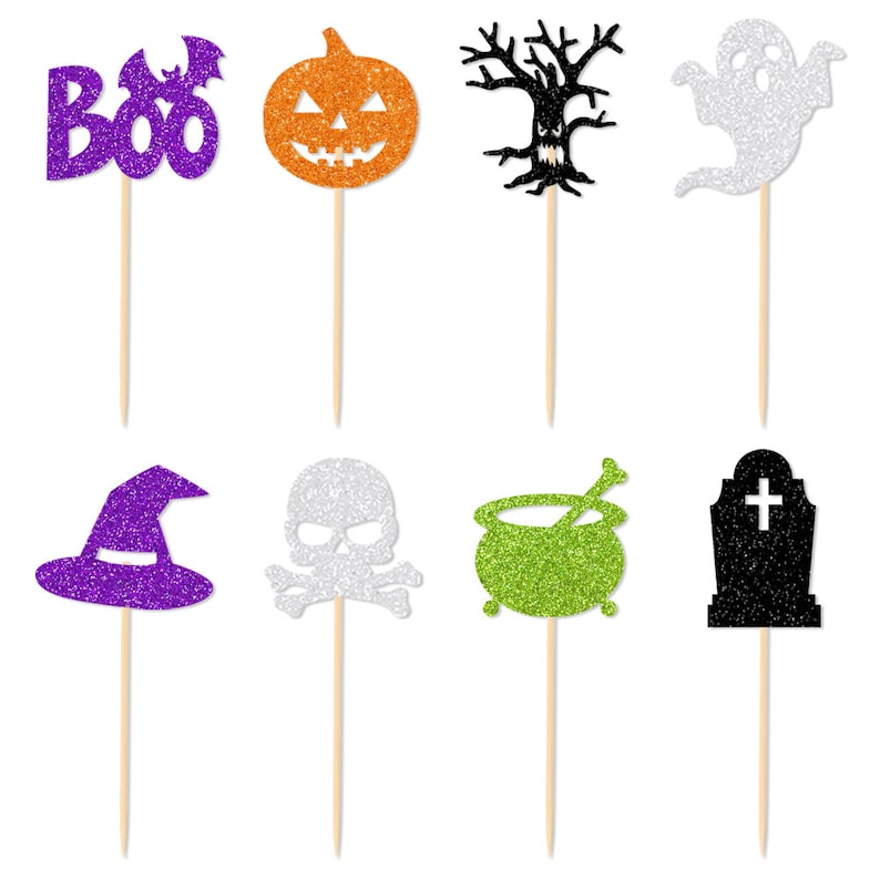 Happy Boo-day Banner Pumpkin Cupcake Topper Ghost Boo Theme - Etsy