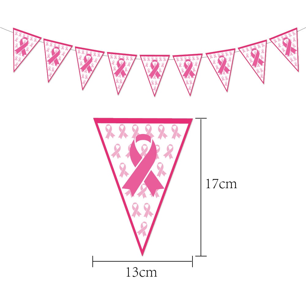 Breast Cancer Awareness Hanging Banners Bunting Pennant - Etsy