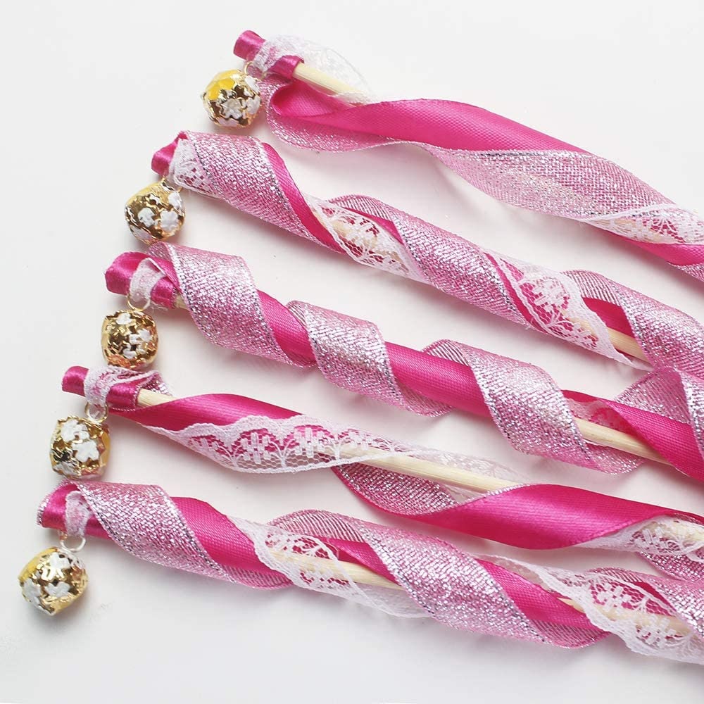 24 Pack Ribbon Wands Wedding Streamers with BellsStreamer | Etsy