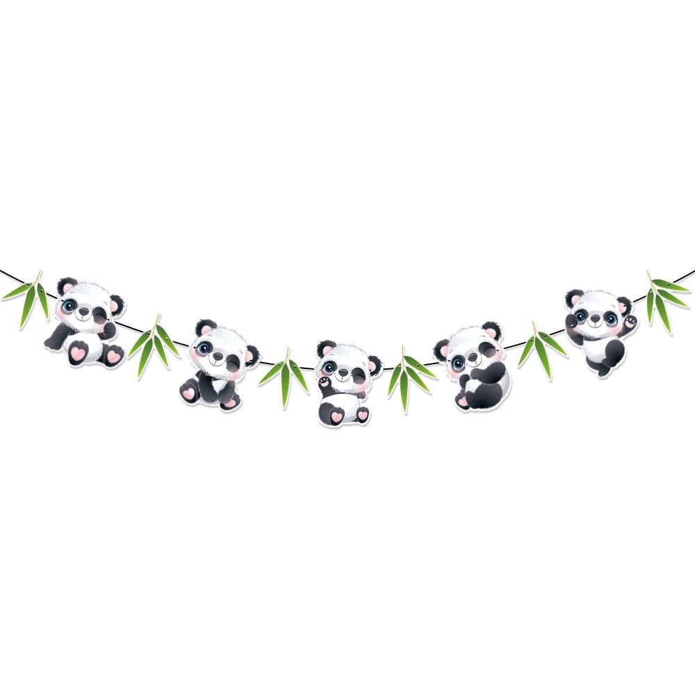 Pandas Themed Birthday Birthday Party Decoration Supplies Bamboo Leaves ...