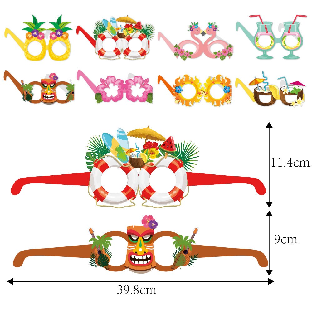 16PCS Summer Party Sunglasses Funny Hawaiian Glasses Summer - Etsy