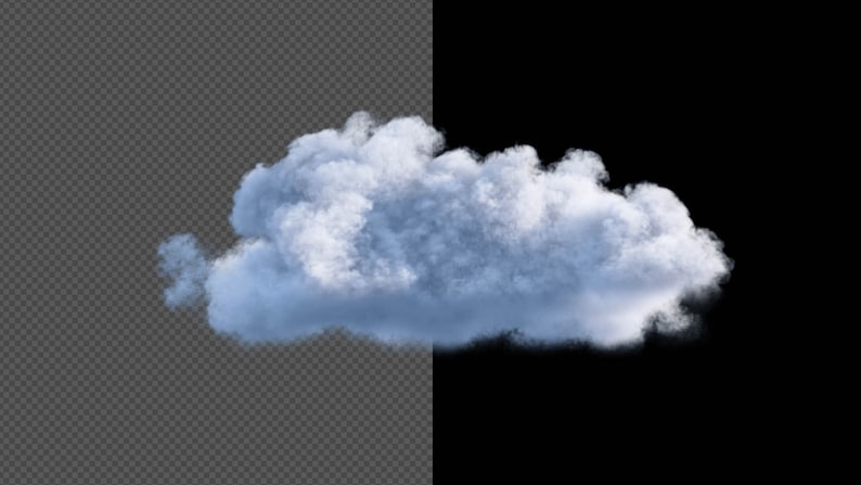 4K 80 Cloud - Photoshop - PNG - Transparent Digital - Background ...