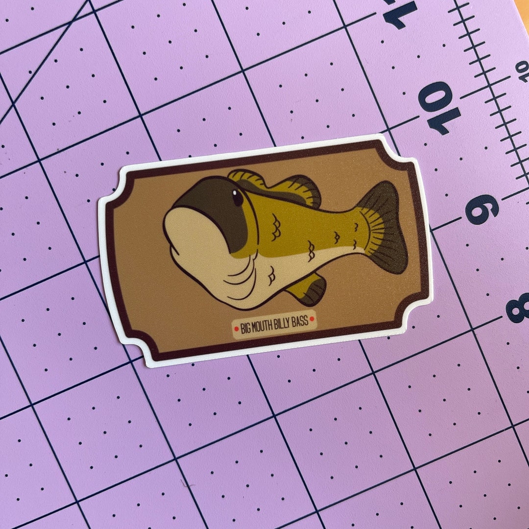 Big Mouth Billy Bass Vinyl Sticker - Etsy