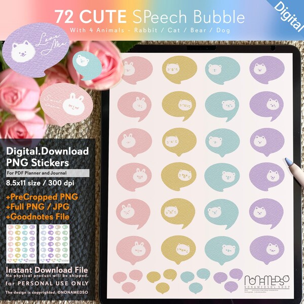"speech Bubble Stickers" - Etsy