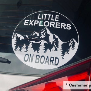 Little Explorer on Board, Car Decal, Baby on Board, Woods Decal, Pine ...