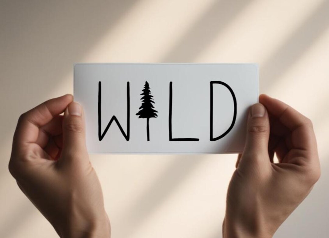 Wild Decal, Sitka Tree Car Decal, Pine Tree Sticker, Adventure Sticker ...