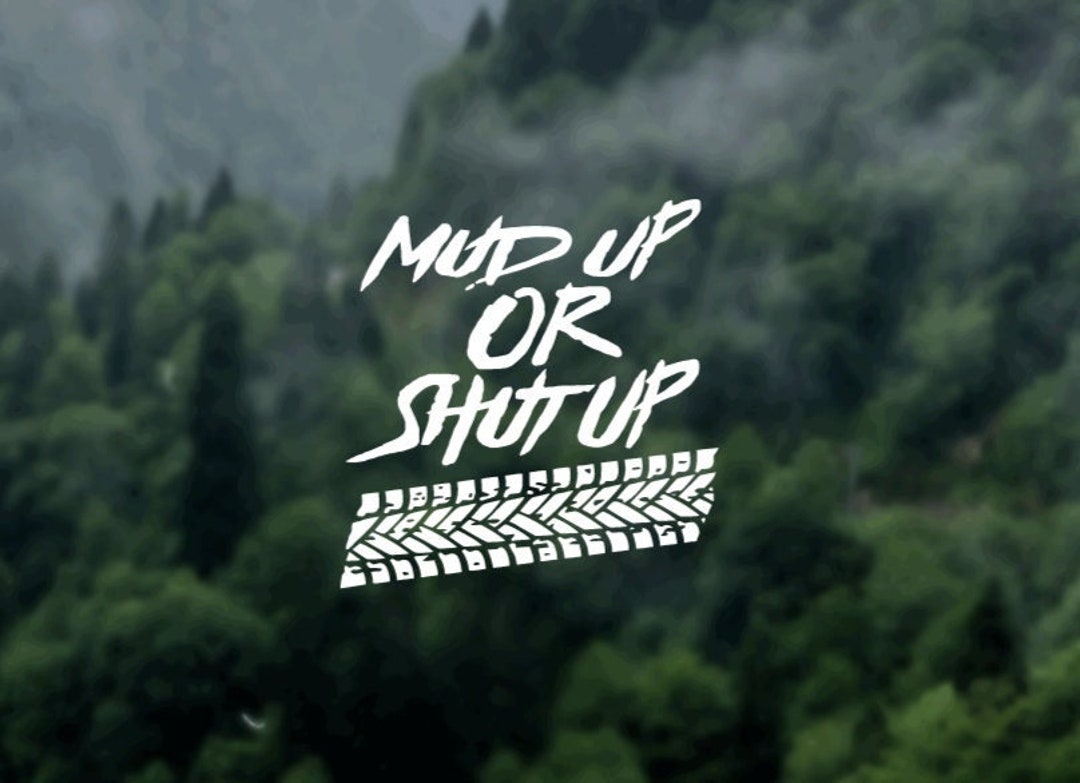 Mud up or Shut Up, Mudding Car Decal, Dad Christmas Gift, Stocking ...