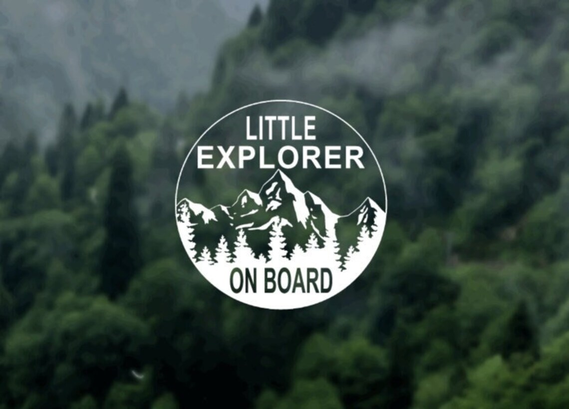Little Explorer on Board Car Decal Baby on Board Woods - Etsy