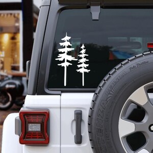 Pine Tree Decal, Spruce Tree Sticker, Sitka Tree Car Decal, Nature ...
