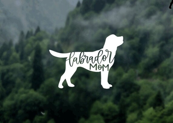Labrador Mom Dad Black Lab Car Decal Dog Mom Dog Lover - Etsy Canada