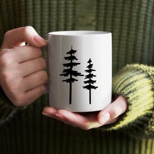 Pine Tree Decal, Spruce Tree Sticker, Sitka Tree Car Decal, Nature ...