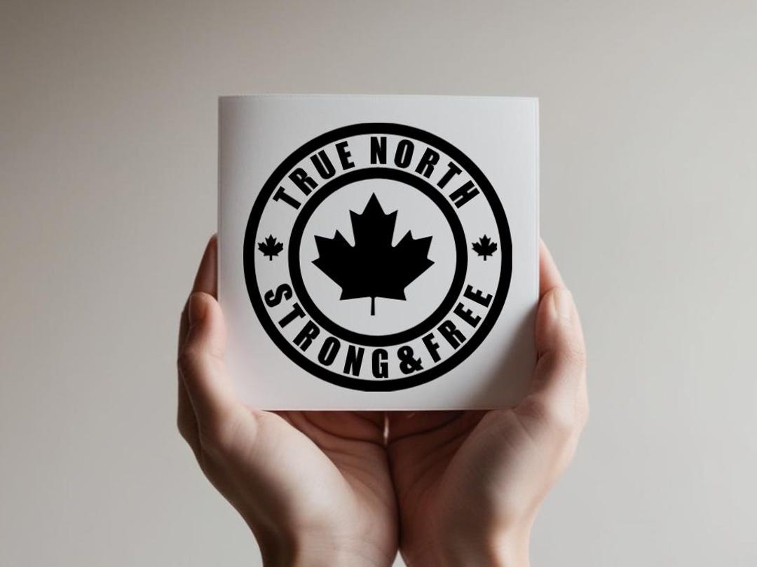 True North Strong Decal, Canadian Flag Car Decal, Elbows Up, Maple Leaf ...