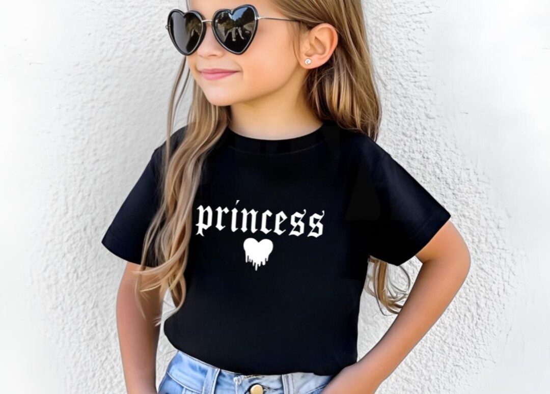 Goth Princess Kids Shirt, Emo Kids Clothes, Alternative Toddler Tee ...