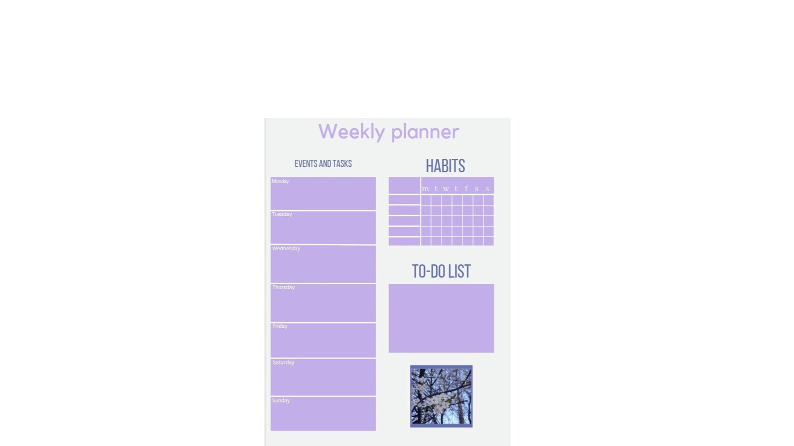 Printable Weekly Planner - Etsy