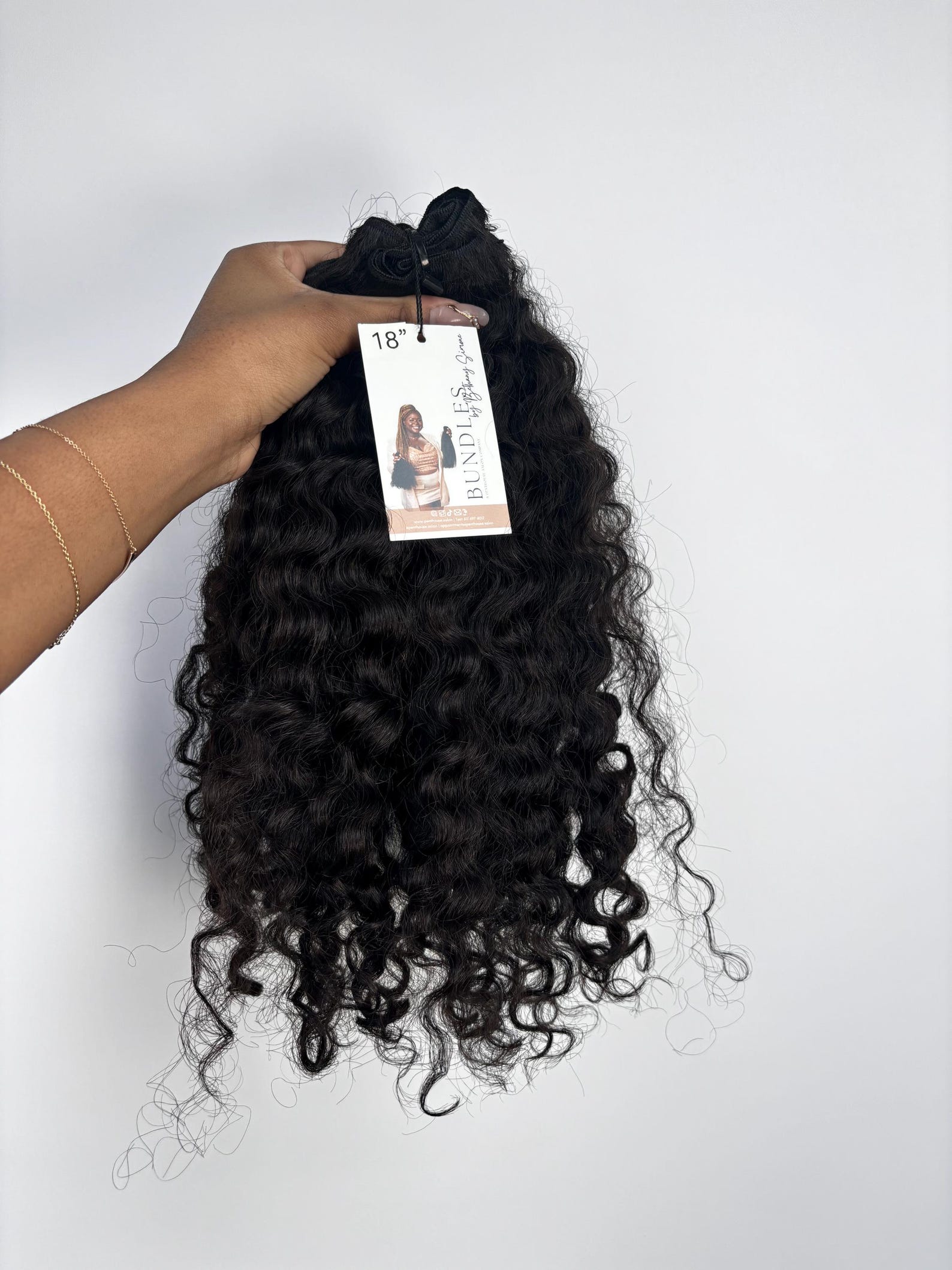Raw Burmese Curly Wefted Bundle - Double Drawn, Flat Weft, Full Root to ...