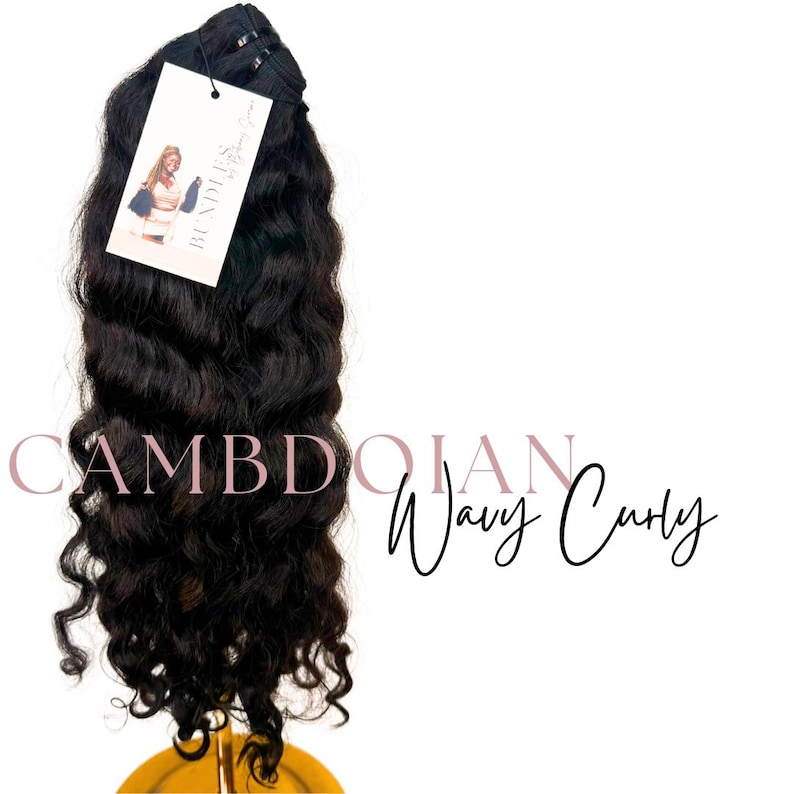 Raw Cambodian Wavy Curly Bundle - Etsy