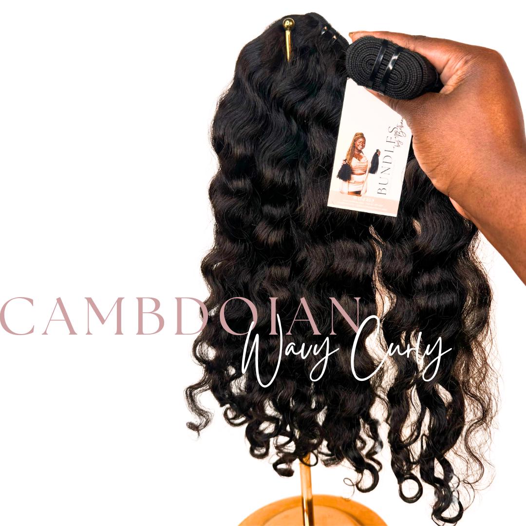 Raw Cambodian Wavy Curly Bundle - Etsy