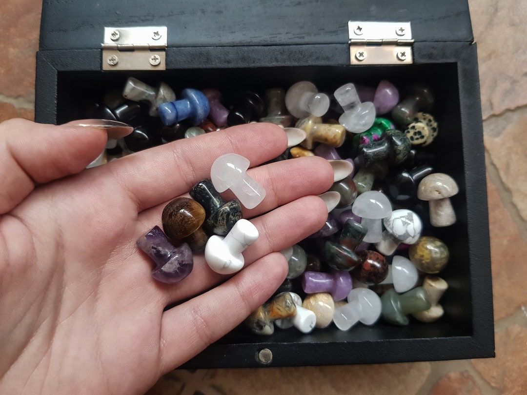 Mushroom Crystal Carving Scoop | Random Crystal Scoop - Etsy