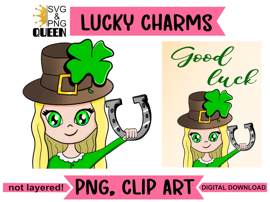 Hand Drawn Clip Art Lucky Charms Png Lucky Charms Clipart - Etsy