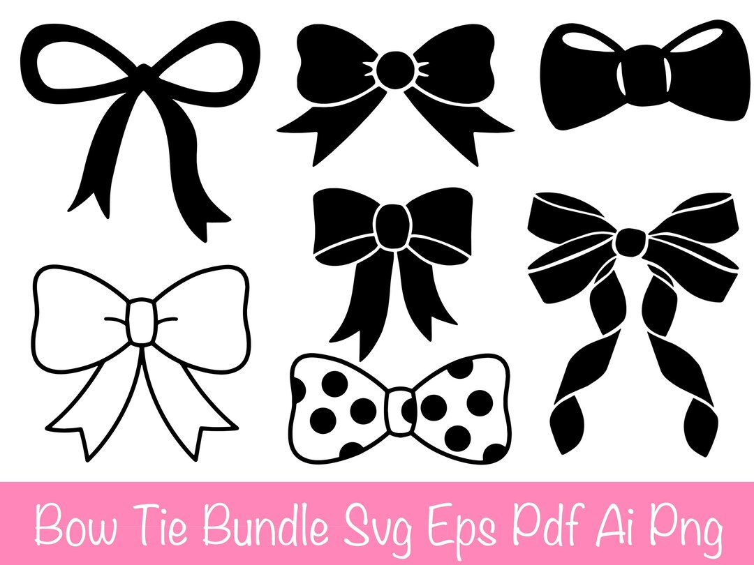 Bow Tie Svg, Bow SVG File, Bow Bundle - Etsy