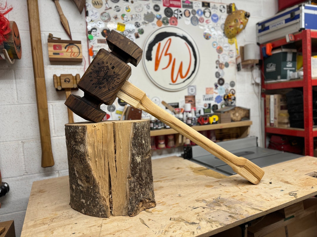 GIANT Blacksmith Style Mallet - Etsy UK