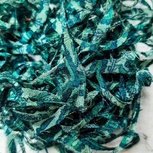 Super Fine Silk Ribbons Shredded Strips Finely Cut Skein Silk Threads ...