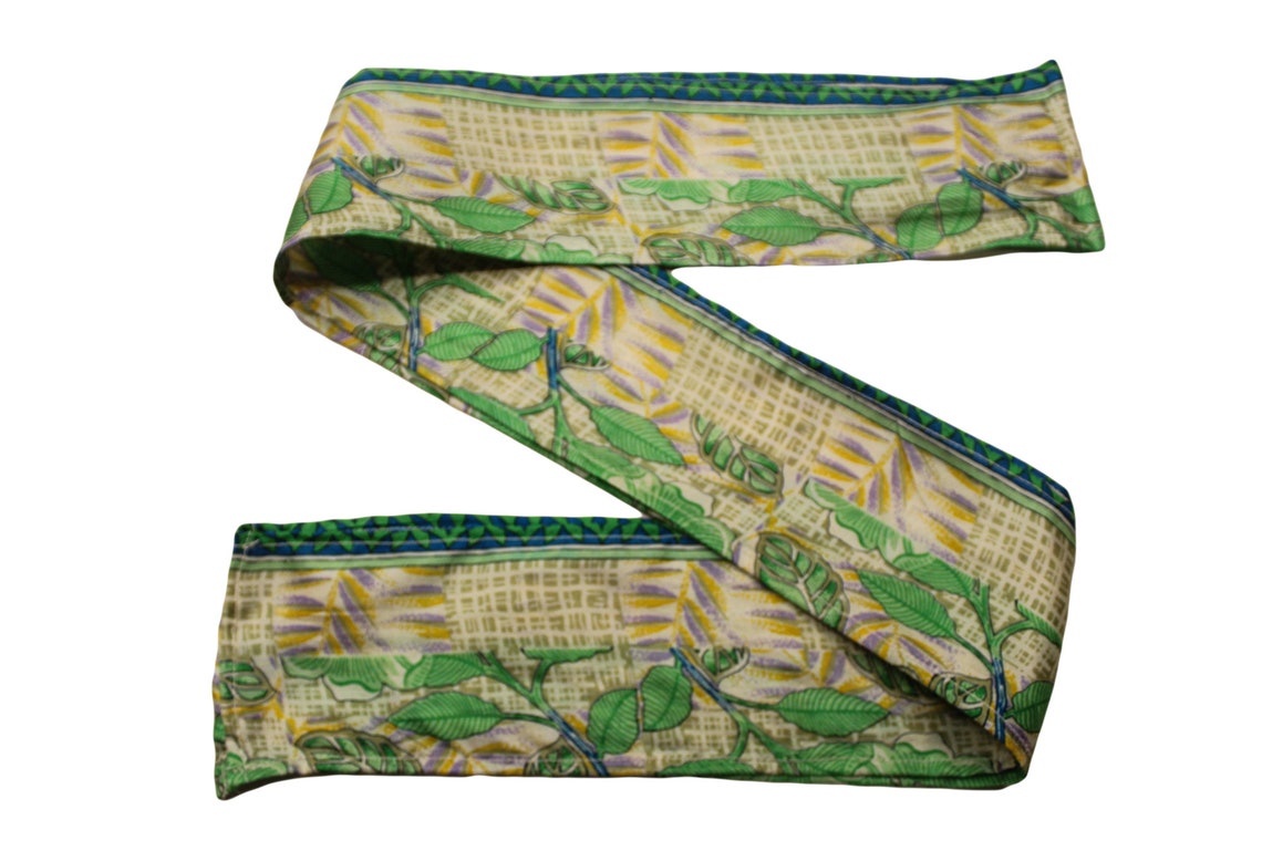 Pure Silk Sash Recycled Vintage Silk Saree Sashes Head Wrap - Etsy