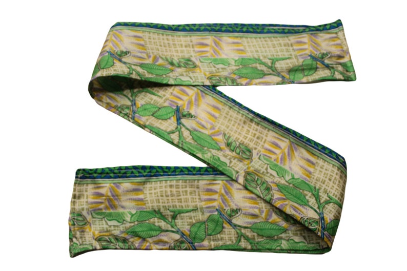 Pure Silk Sash Recycled Vintage Silk Saree Sashes Head Wrap - Etsy