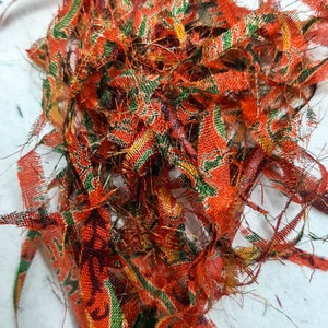 Super Fine Silk Ribbons Shredded Strips Finely Cut Skein Silk Threads ...