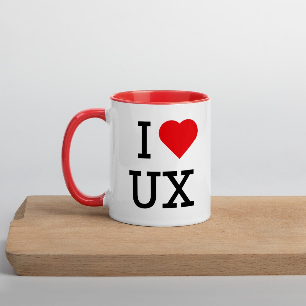 I Heart UX Mug, UX Designer Mug, User Experience Gift, UX Researcher ...