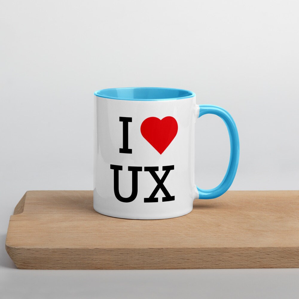 I Heart UX Mug, UX Designer Mug, User Experience Gift, UX Researcher ...