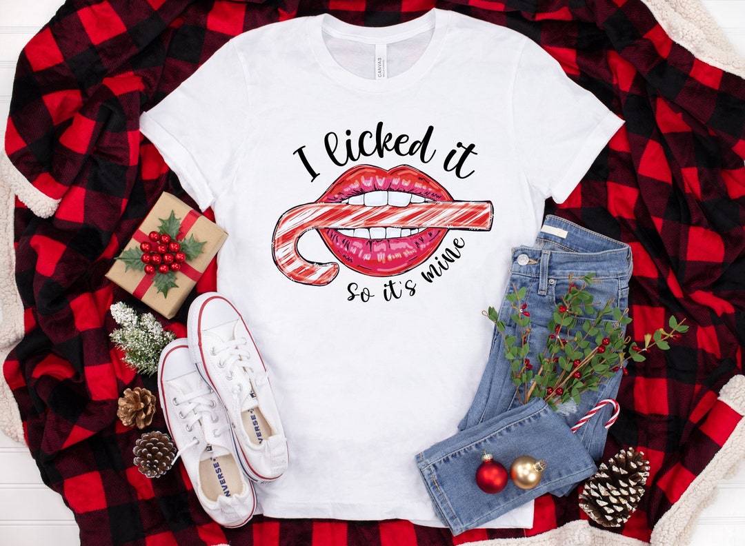 Candy Cane Unisex Tee, Candy Cane Shirt, Christmas Candy Cane Adult ...