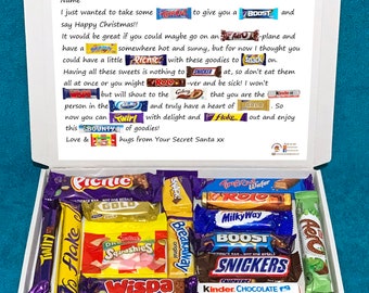 Thank You Personalised Chocolate Message Gift Box - Etsy UK