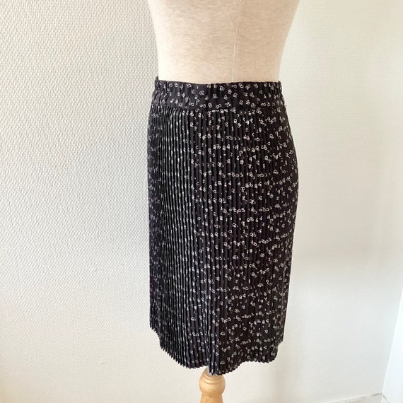 Mini Jupe vintage 1980 / jupe courte noire petite fle… - Gem