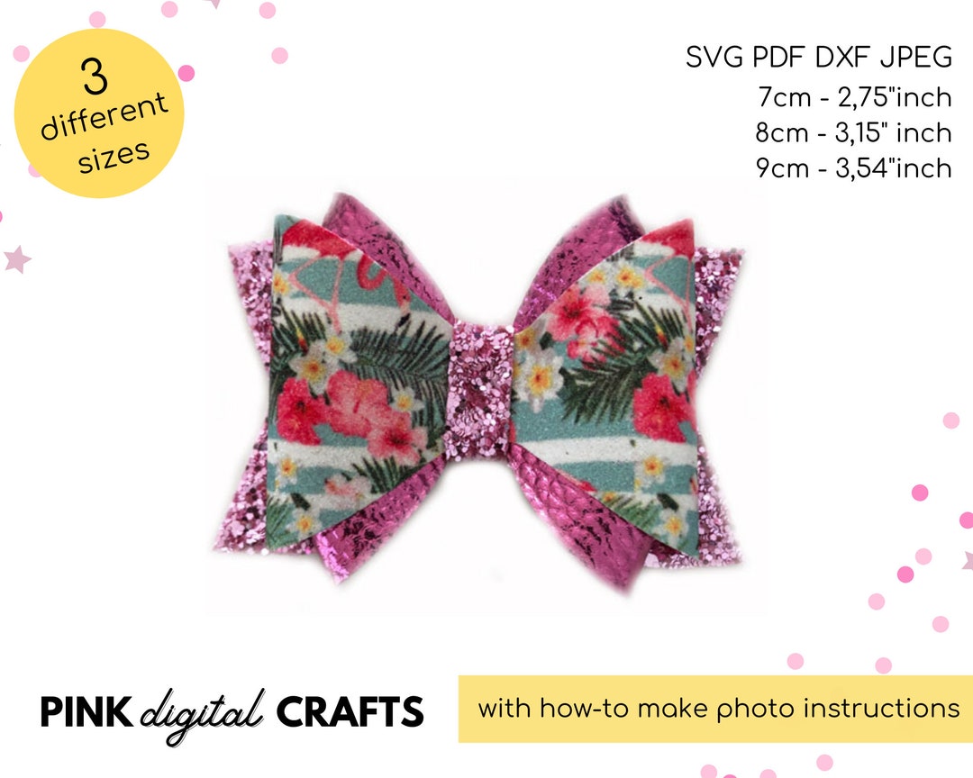 Bow Template Layla Bow Template SVG Bow Template Bow SVG - Etsy