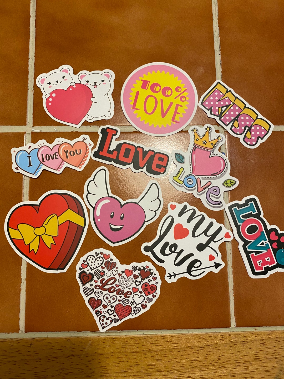 Valentines Stickers, Love, Kiss, I Love You, Crafting, Scrapbooking ...