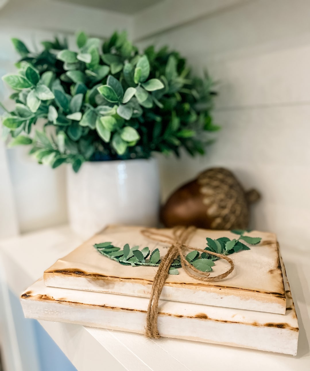 Farmhouse Decor - Decorative Book Set of Coffee Table Books and Book ...