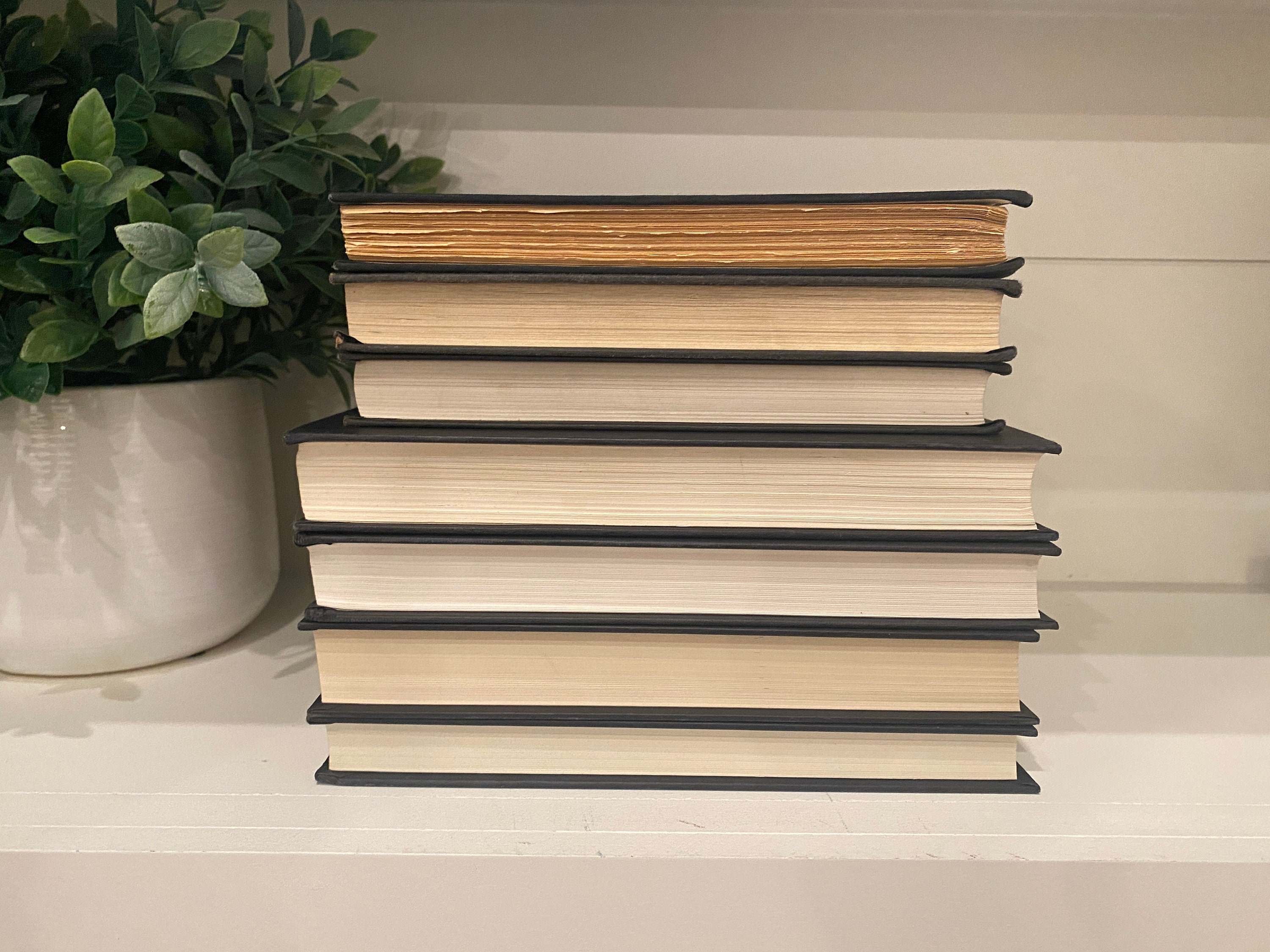 Black and Gold Decorative Book Set for Modern Coffee Table Book Bundle ...