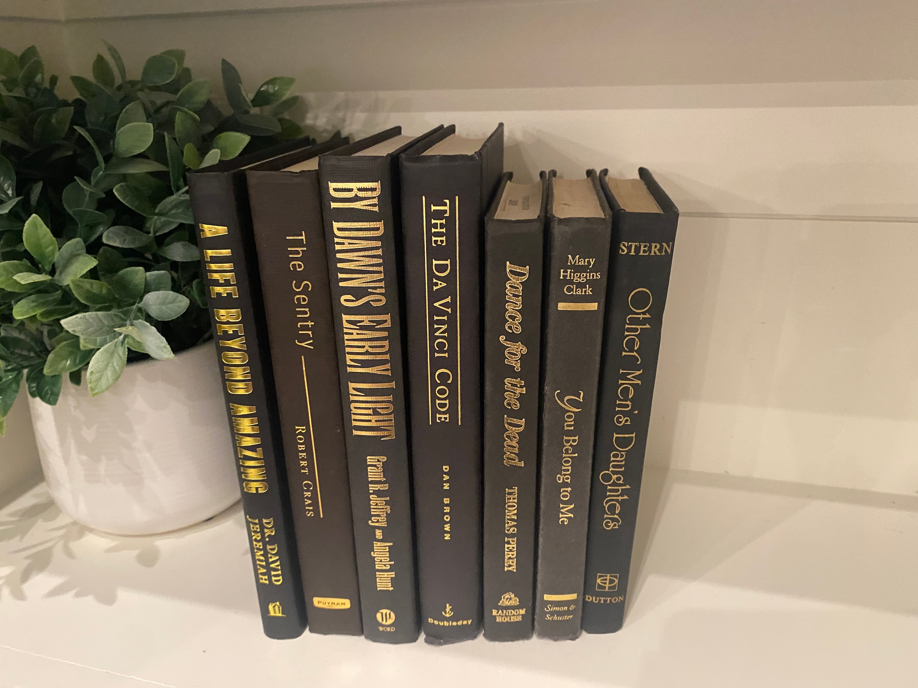 Black and Gold Decorative Book Set for Modern Coffee Table Book Bundle ...