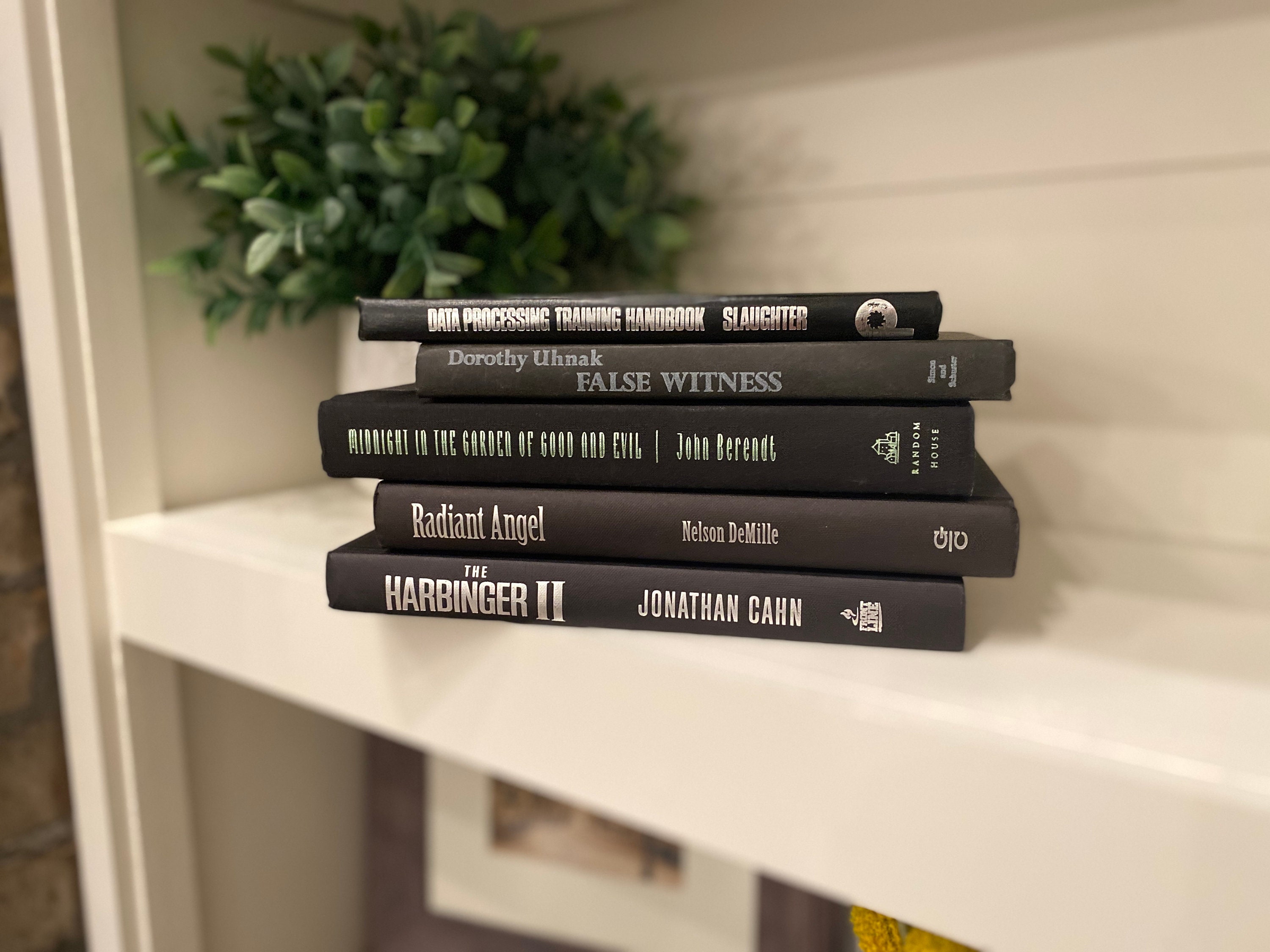 Black Decorative Book Set Book Bundle Black Home Decor - Etsy